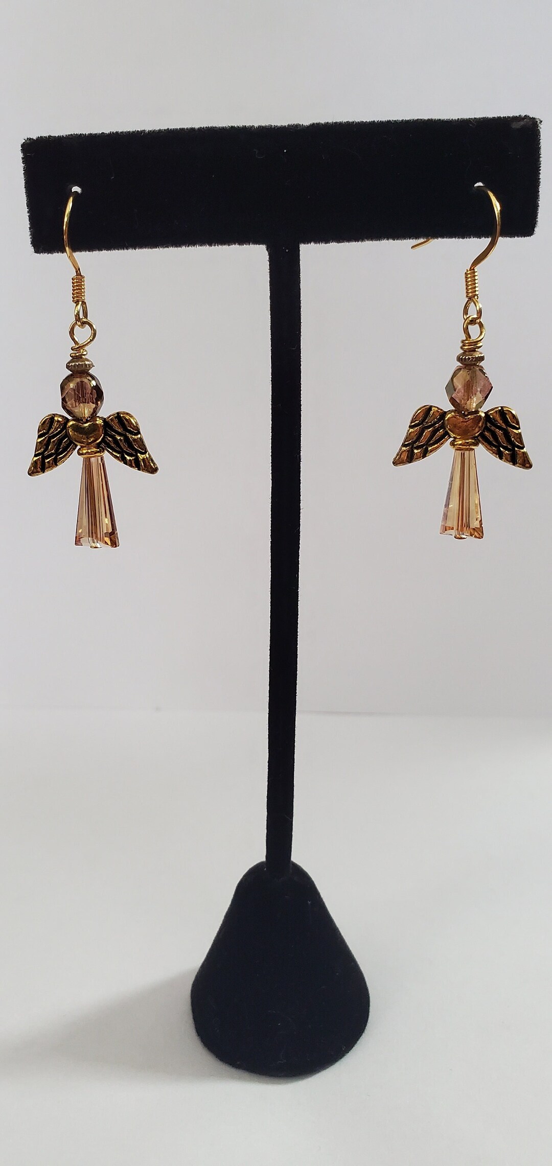 Gold Angel Earrings - Etsy