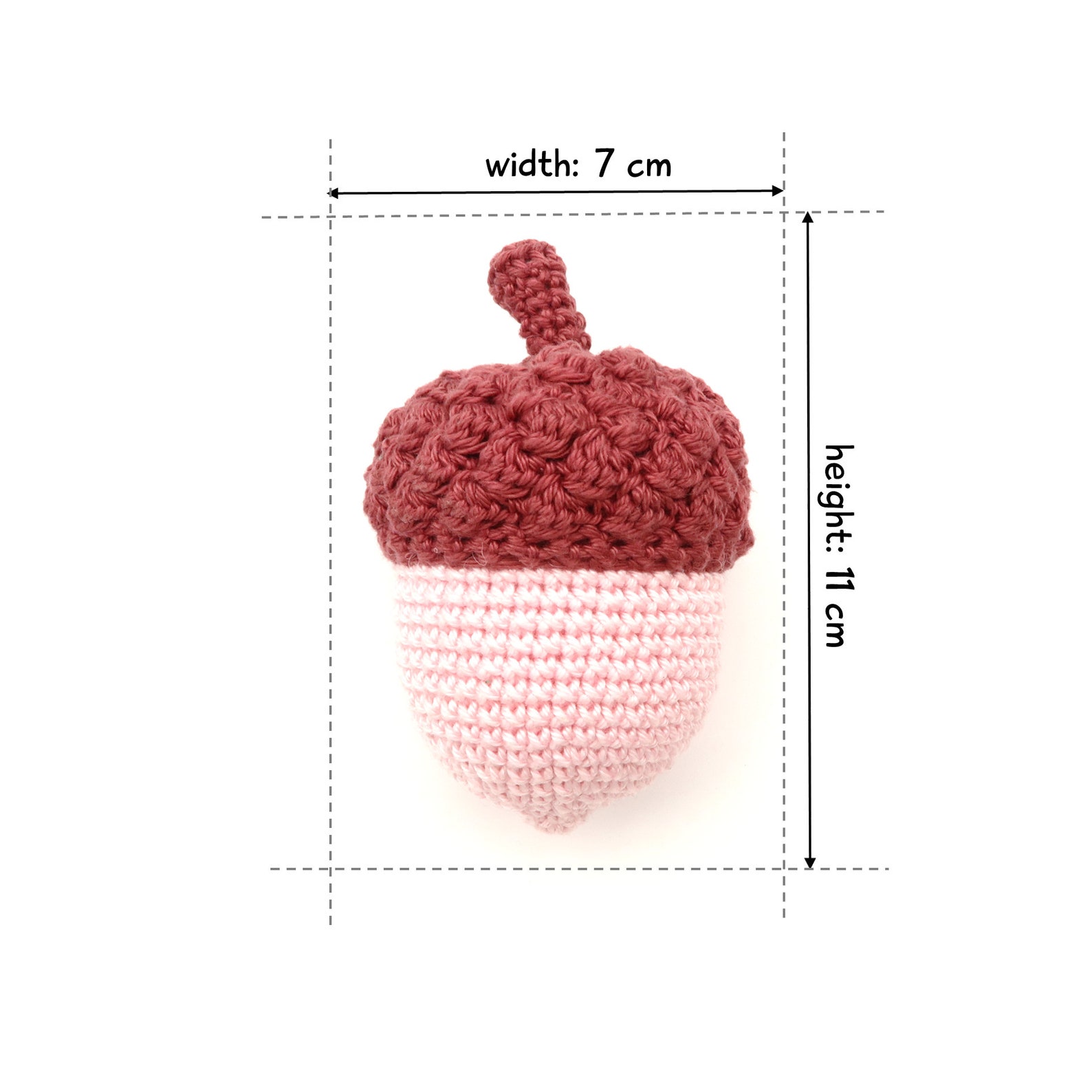 Acorn, 3 Sizes, Crochet Pattern - Etsy