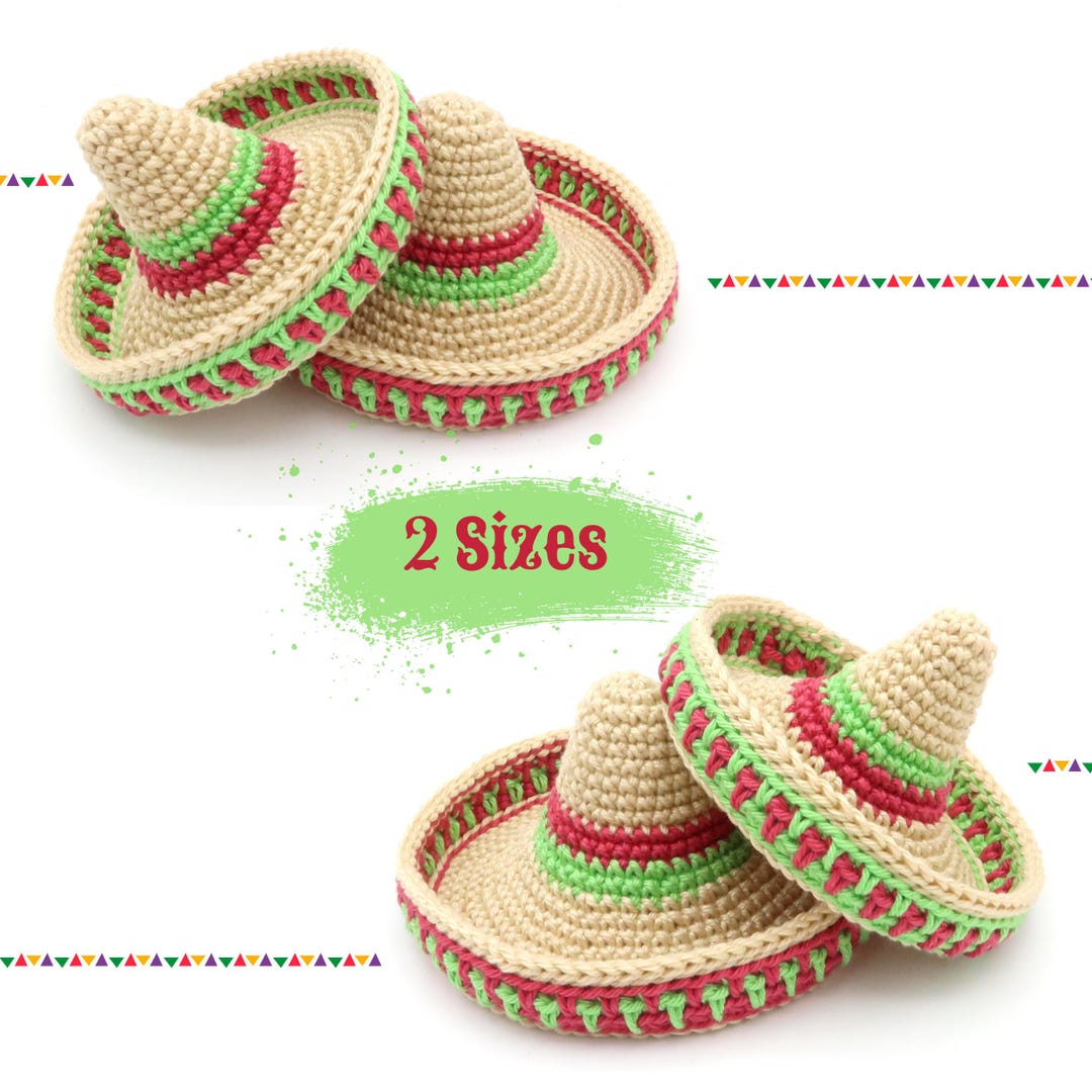 Sombrero Hatcrochet Pattern, 2 Sizes - Etsy