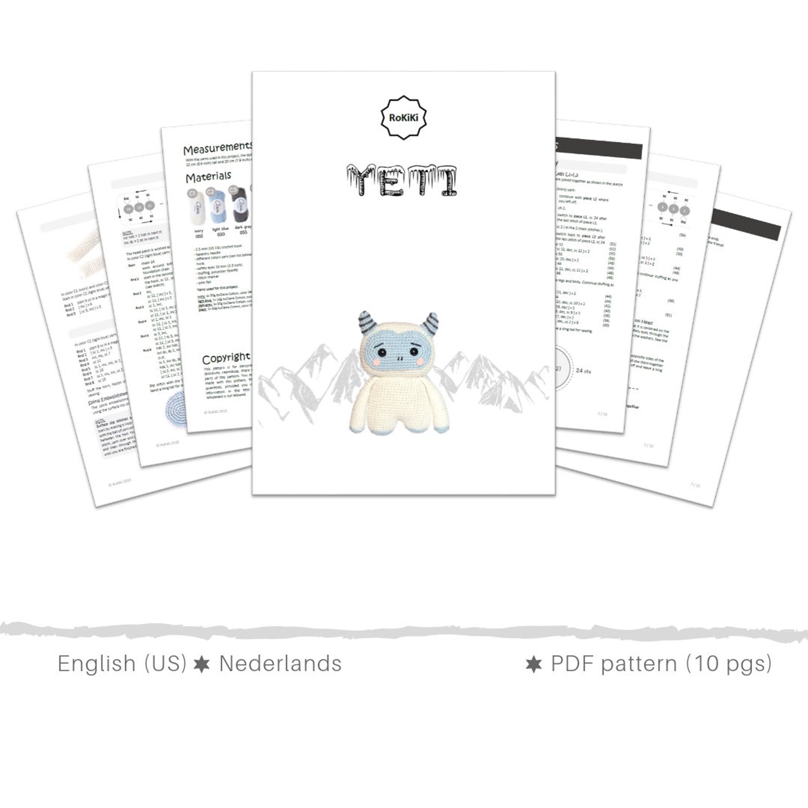 Yeti Crochet Pattern - Etsy