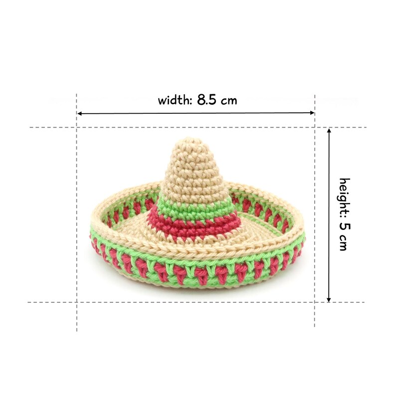 Sombrero Hatcrochet Pattern, 2 Sizes - Etsy