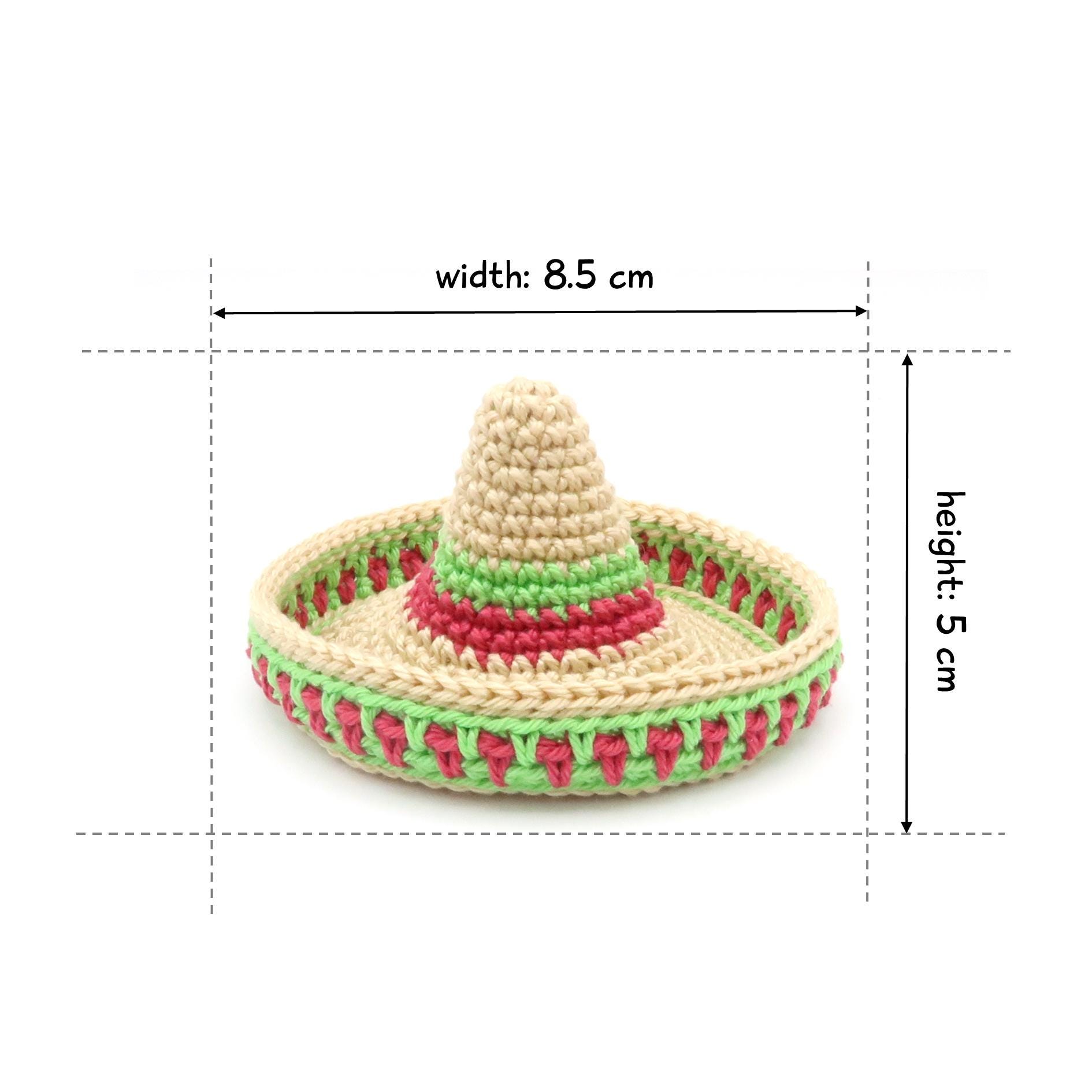 Sombrero Hatcrochet Pattern, 2 Sizes - Etsy