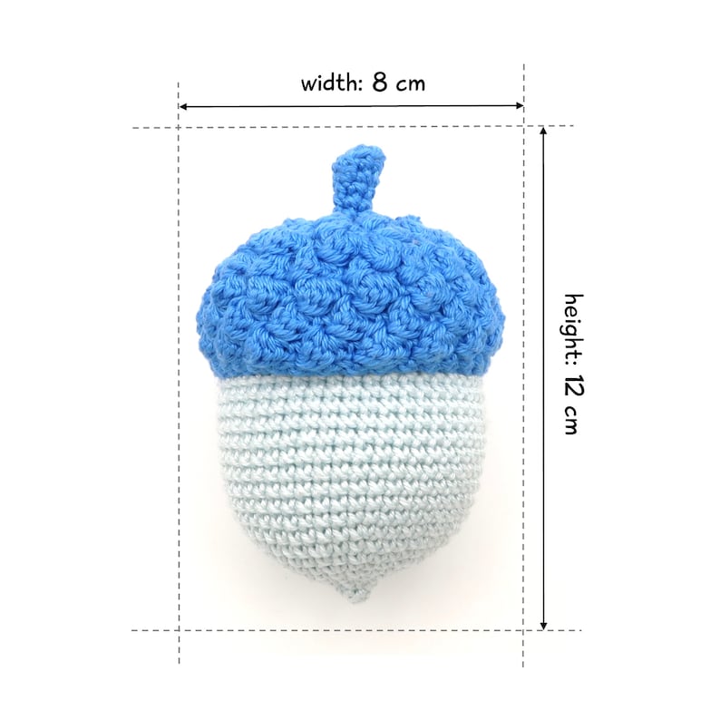 Acorn, 3 Sizes, Crochet Pattern - Etsy