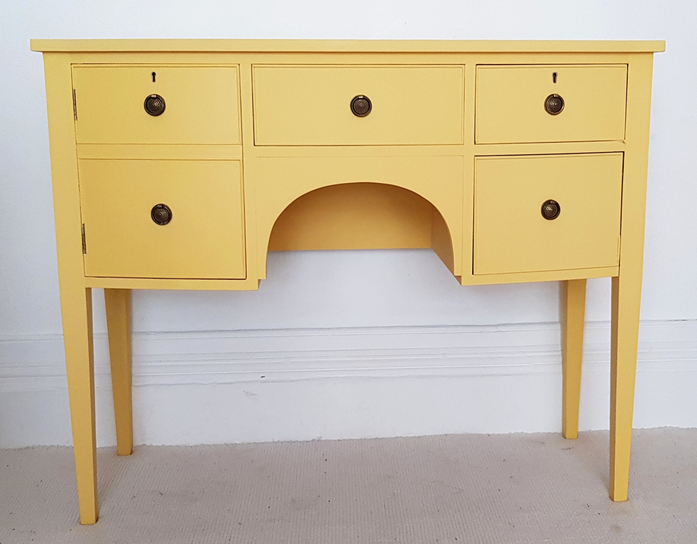 SOLD SOLD Yellow Sideboard Vintage Upcycled Sideboard Hand - Etsy