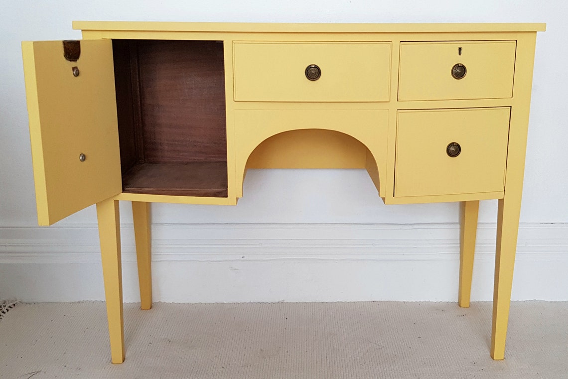 SOLD SOLD Yellow Sideboard Vintage Upcycled Sideboard Hand - Etsy
