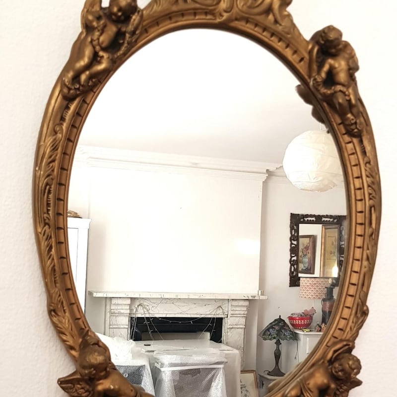 Reproduction Gold Mirror - Etsy UK