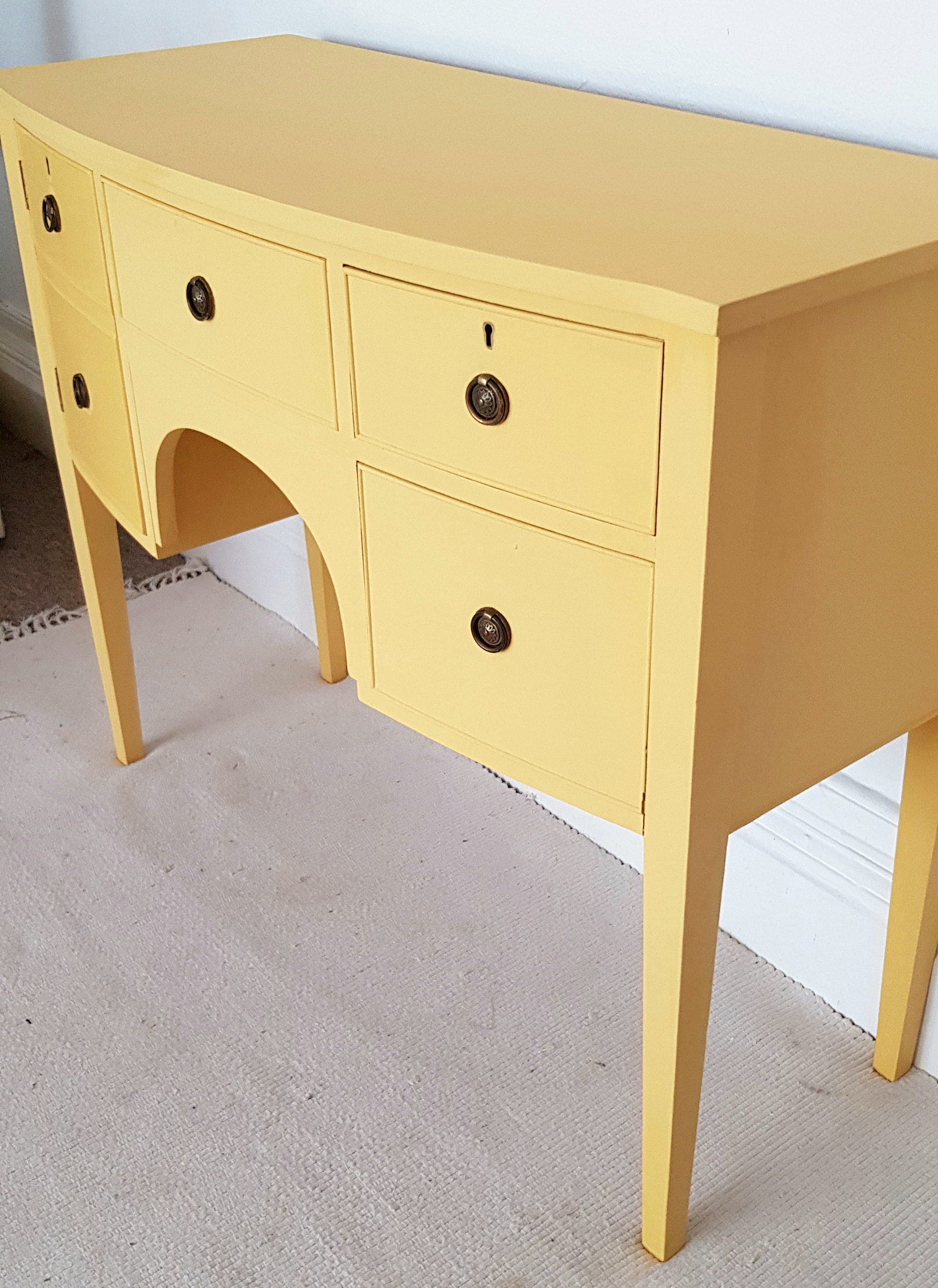 SOLD SOLD Yellow Sideboard Vintage Upcycled Sideboard Hand - Etsy UK