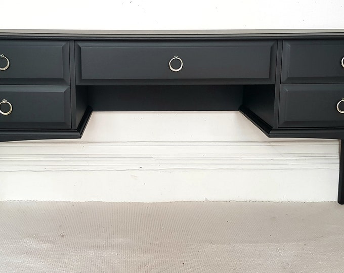 Stag Minstrel Painted Black Mahogany Dressing Table Pedestal - Etsy