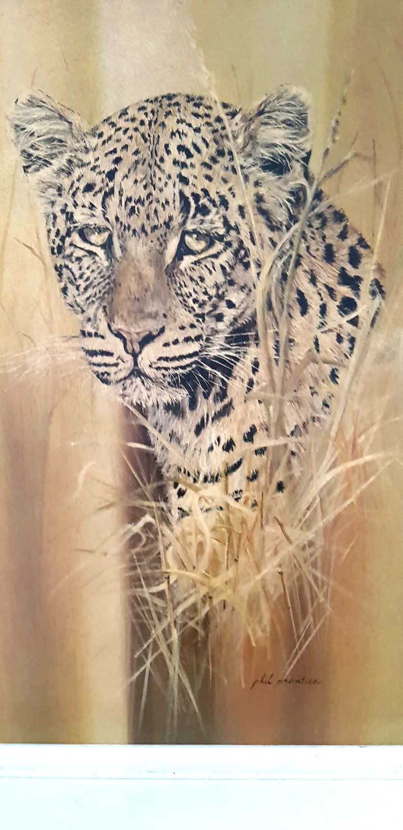 Midcentury Modern Leopard Art Print Phil Prentice Art 60s | Etsy