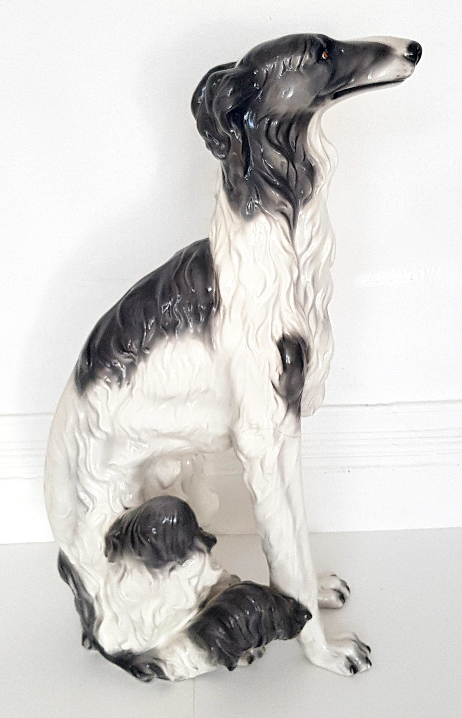 SOLD SOLD Midcentury Italian Ceramic Lifesize Dog Statue - Etsy UK