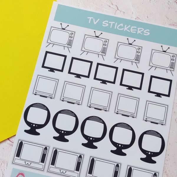 Television Stickers - Etsy