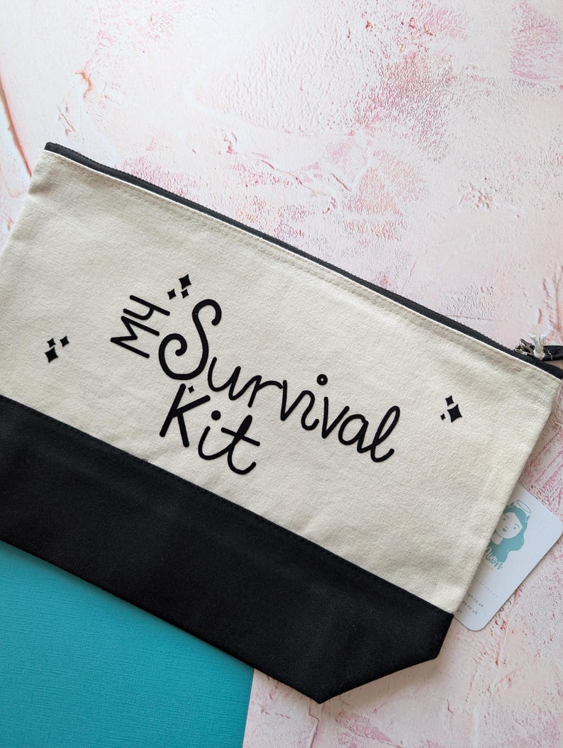 My Survival Kit Flocked Dipped Bag - Etsy