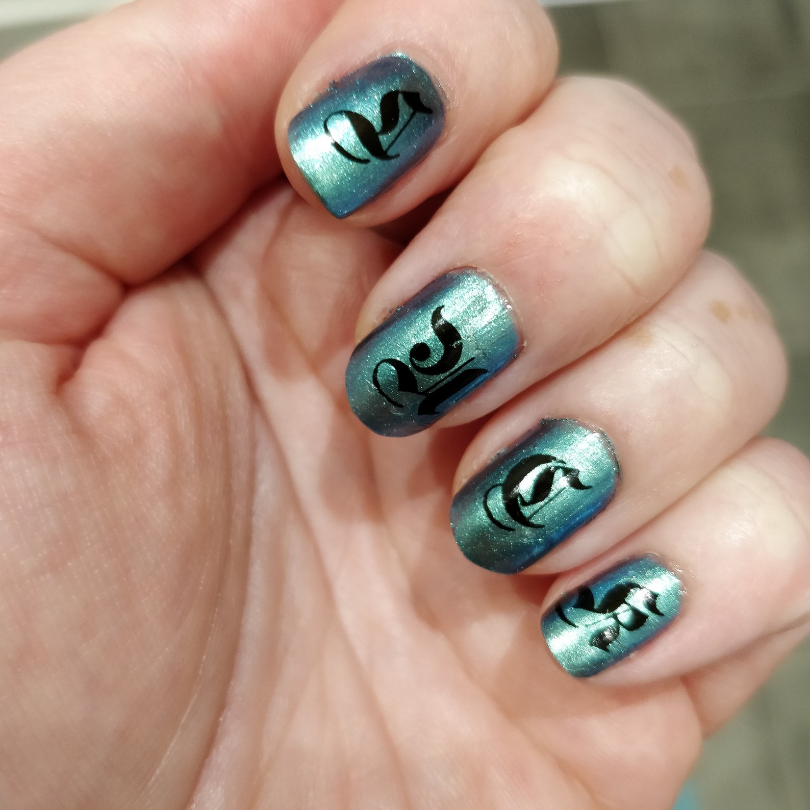 Alphabet Waterslide Nail Decals - Medieval Gothic - Etsy