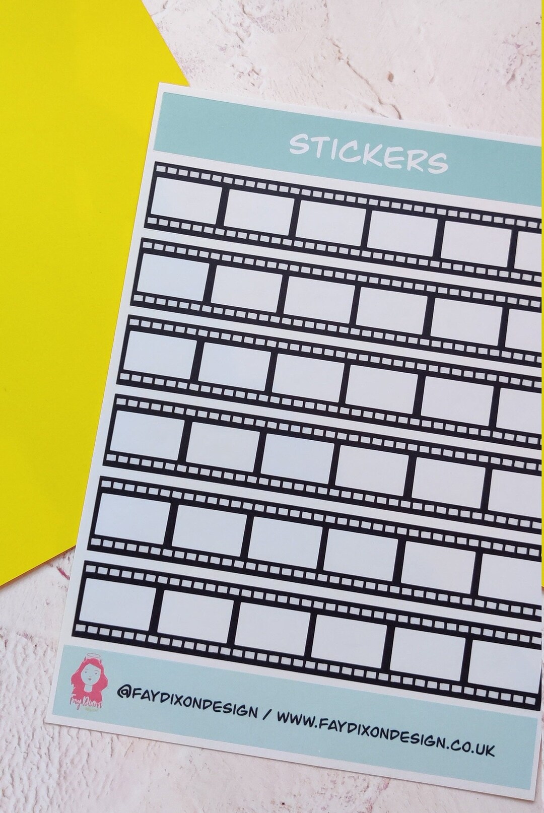 Matte Film Reel Stickers: Scrapbooking, Planner, and Kids Crafts - Etsy