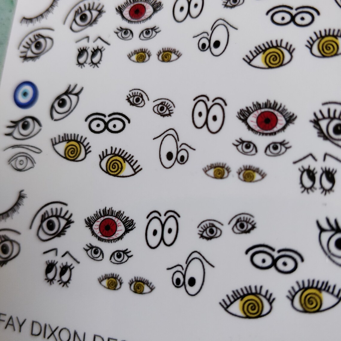 Eyes, Eyelashes and Googly Eyes Waterslide Nail Decals - Etsy