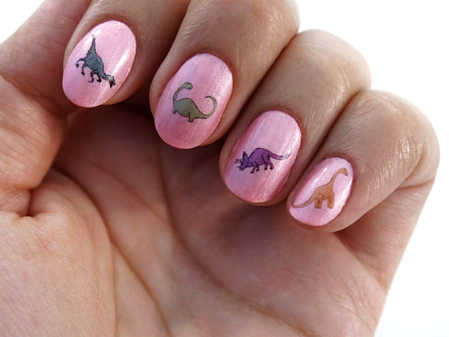 Colourful Dinosaur Waterslide Nail Decals - Etsy