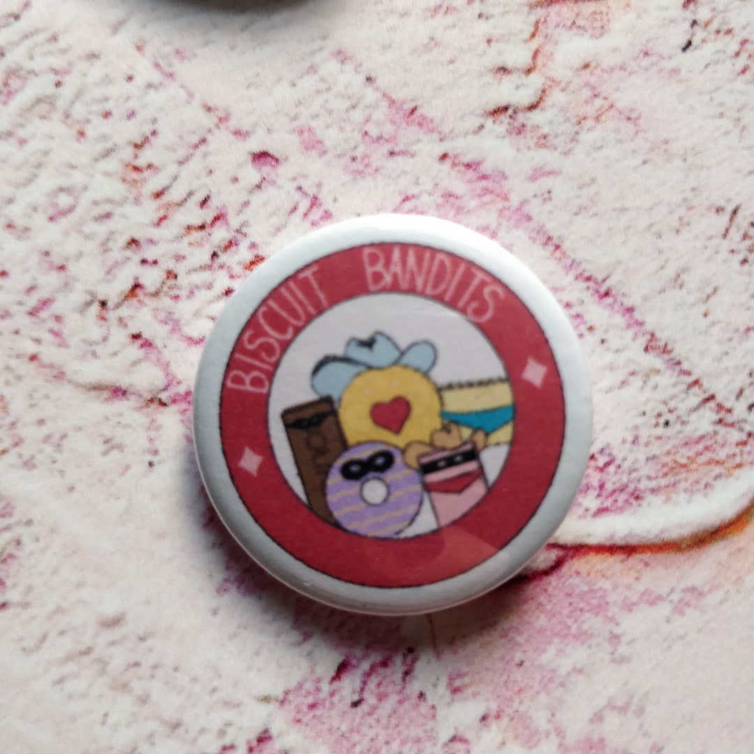 Biscuit Bandit Illustrated Badges and Mirrors - Etsy