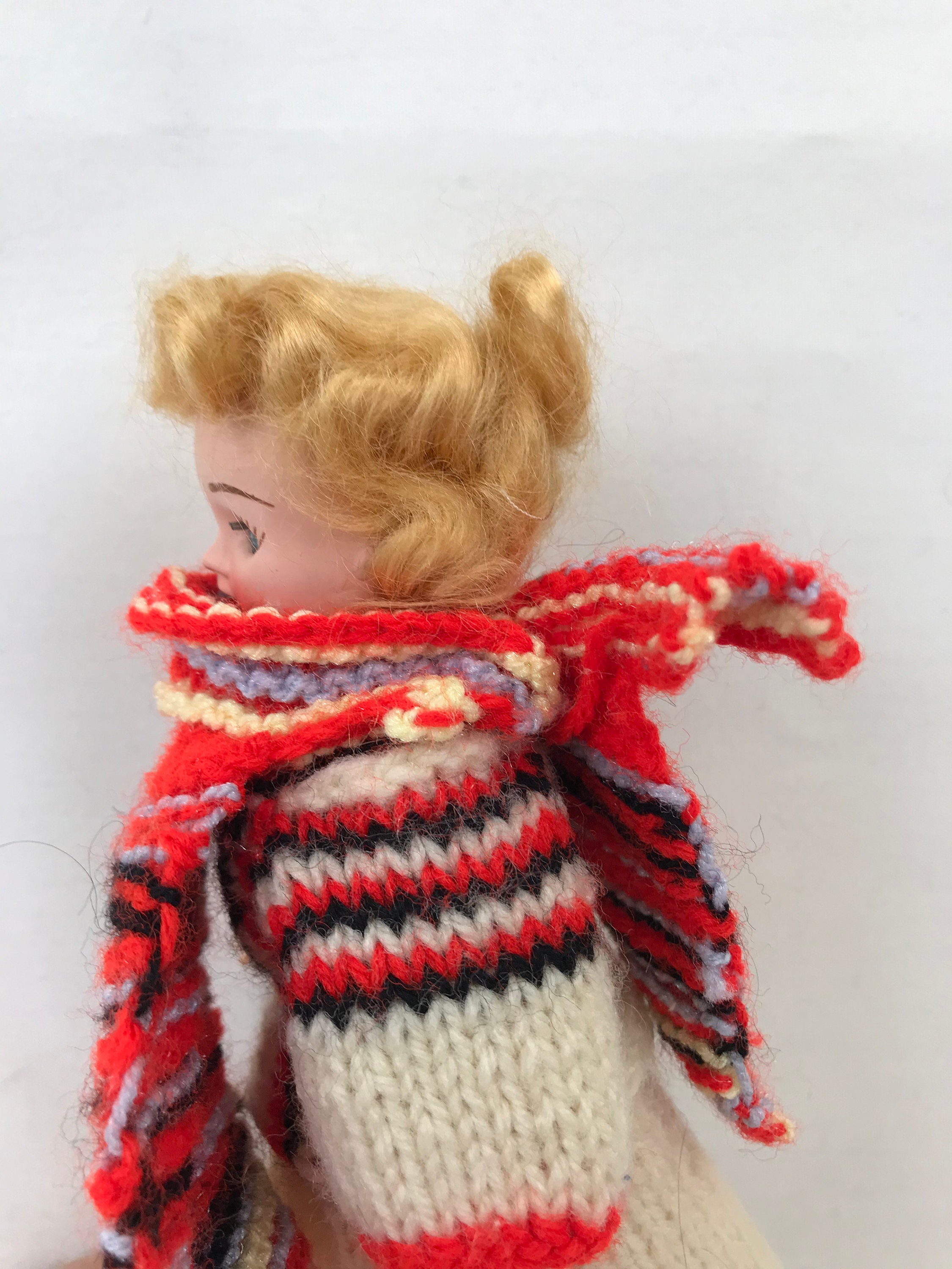 Dress Me Doll Woolworth Woolco Hard Plastic Blond Rubberband Arms 8 ...