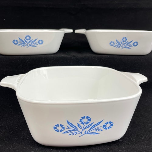 Vintage Corning Ware Blue Cornflower Set of 2 Casserole - Etsy