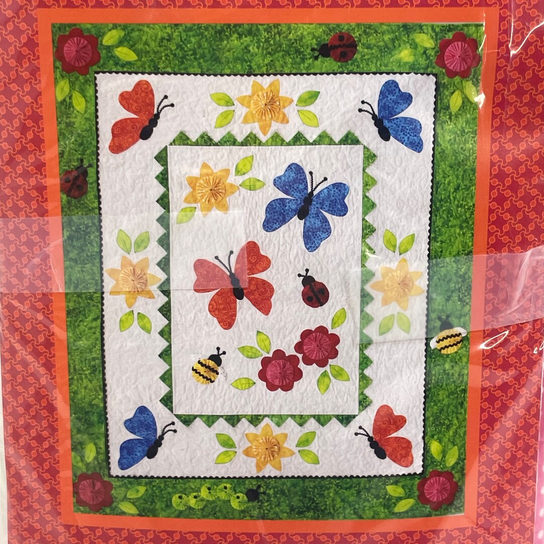 Garden Frolic Butterfly Quilt Pattern & Fabric Kit Marcia Layton ...
