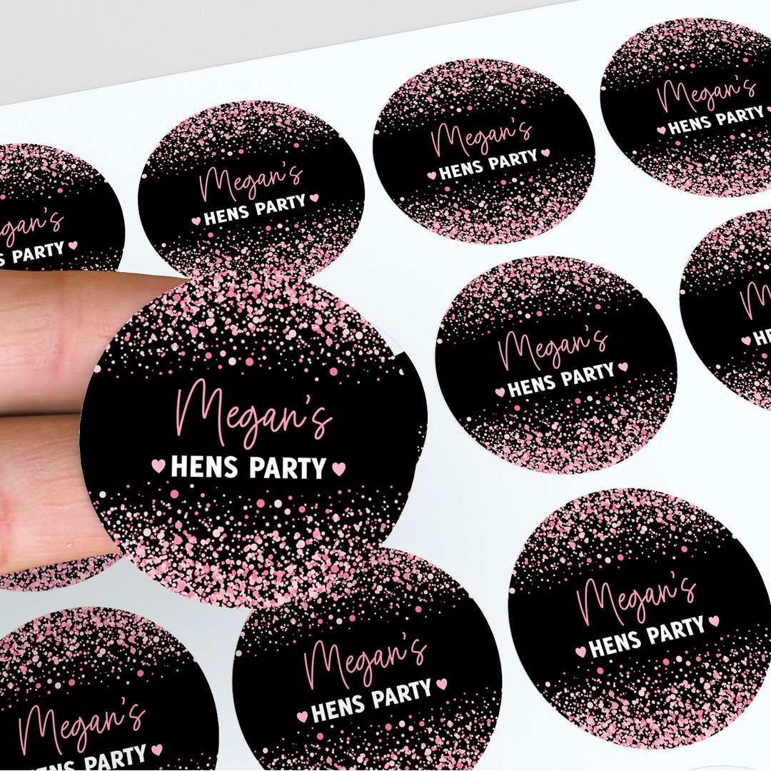 Hens Party Stickers Personalised Hens Party Stickers Hens - Etsy Australia
