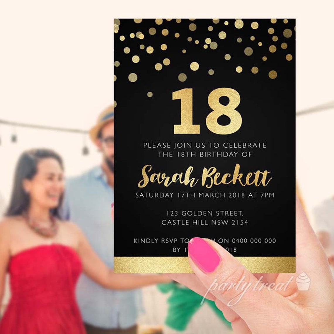 18th Birthday Invitation Card Template Free Download 18th Birthday 