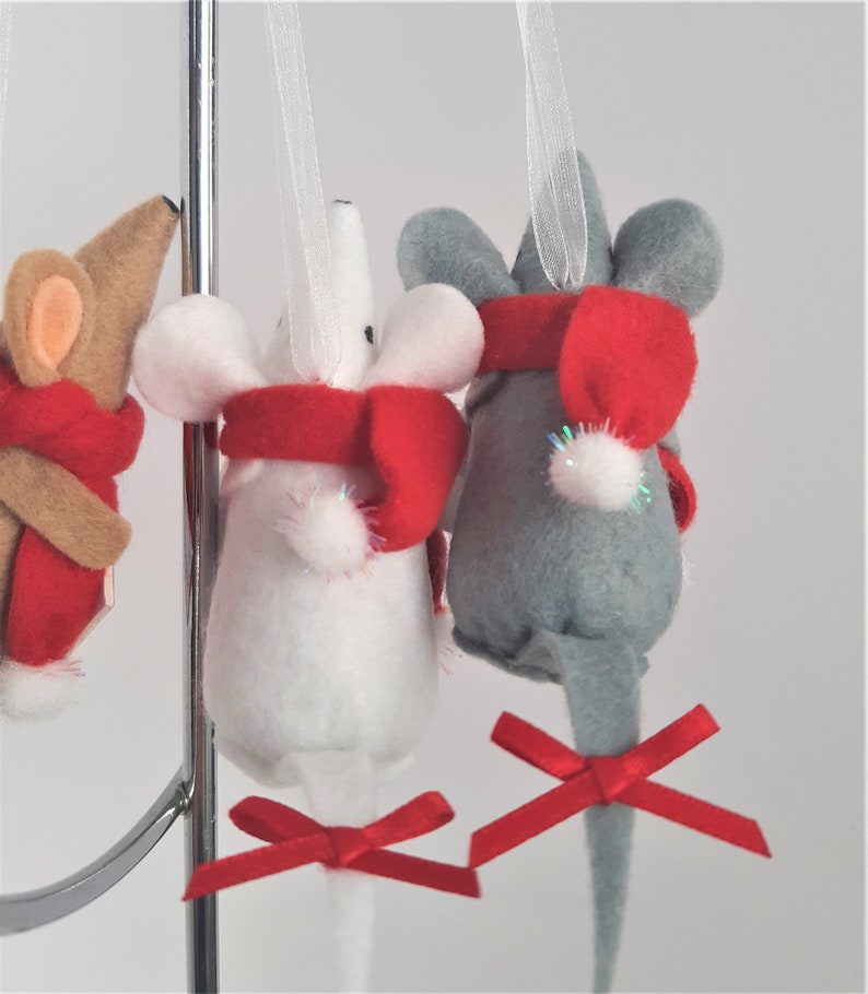 Christmas Letter to Santa Mouse - Handmade Felt Ornament - Etsy