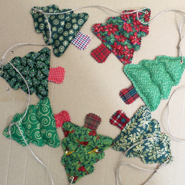 Christmas Tree Bunting - Etsy
