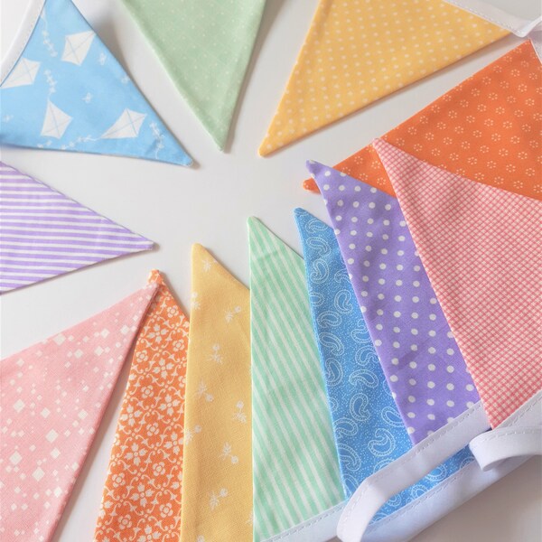 Pastel Bunting - Etsy