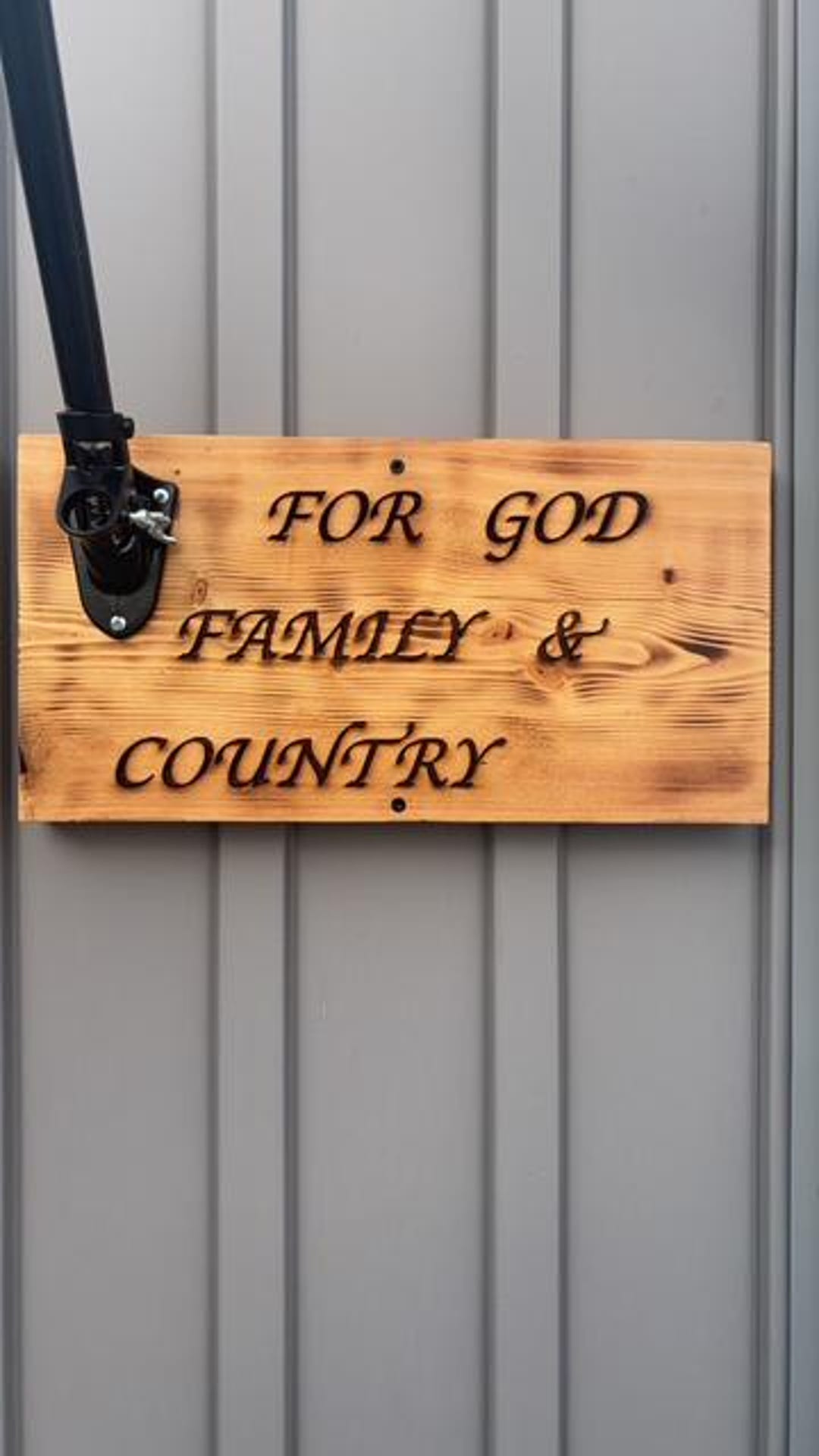 Porch Flag Holder Farmhouse Outdoor Flag Display Wooden Stand ...