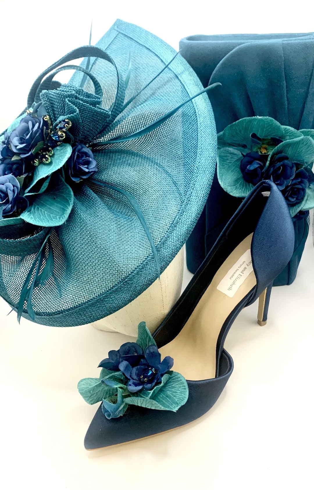 Teal & Turquoise Gemstone Wedding Shoes: Satin Orchid Bridal Heels - Etsy