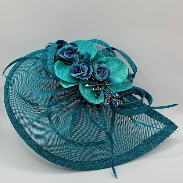 Teal Fascinator - Etsy