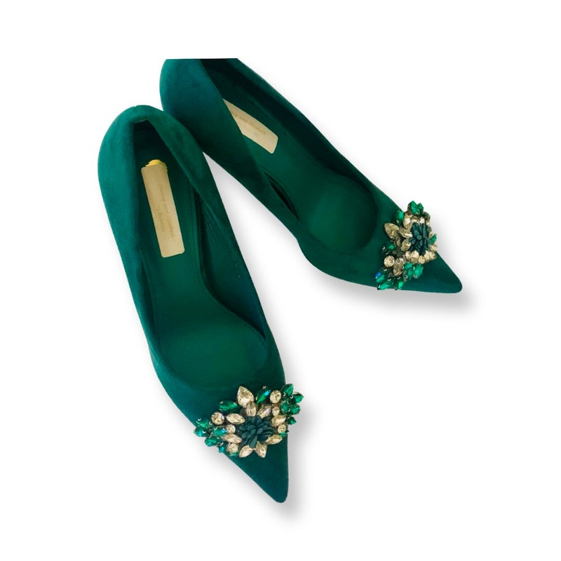 Emerald Green Shoes - Etsy UK