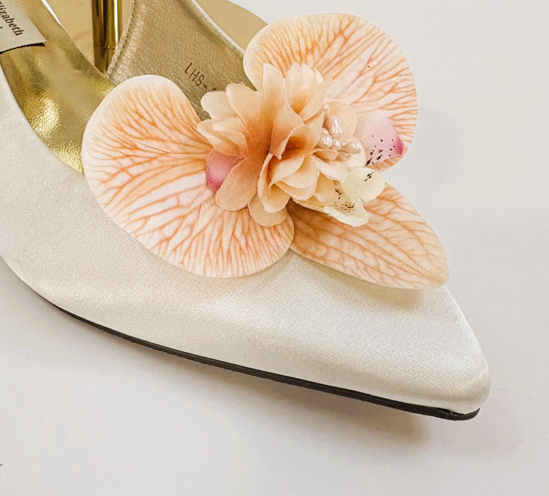 Peach Pink Orchid Mixed Floral Wedding Fascinator Derby Ascot Race Day ...