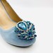 Stunning Baby Blue Powder Blue Dusty Dusky Blue Crystal and Diamanté ...