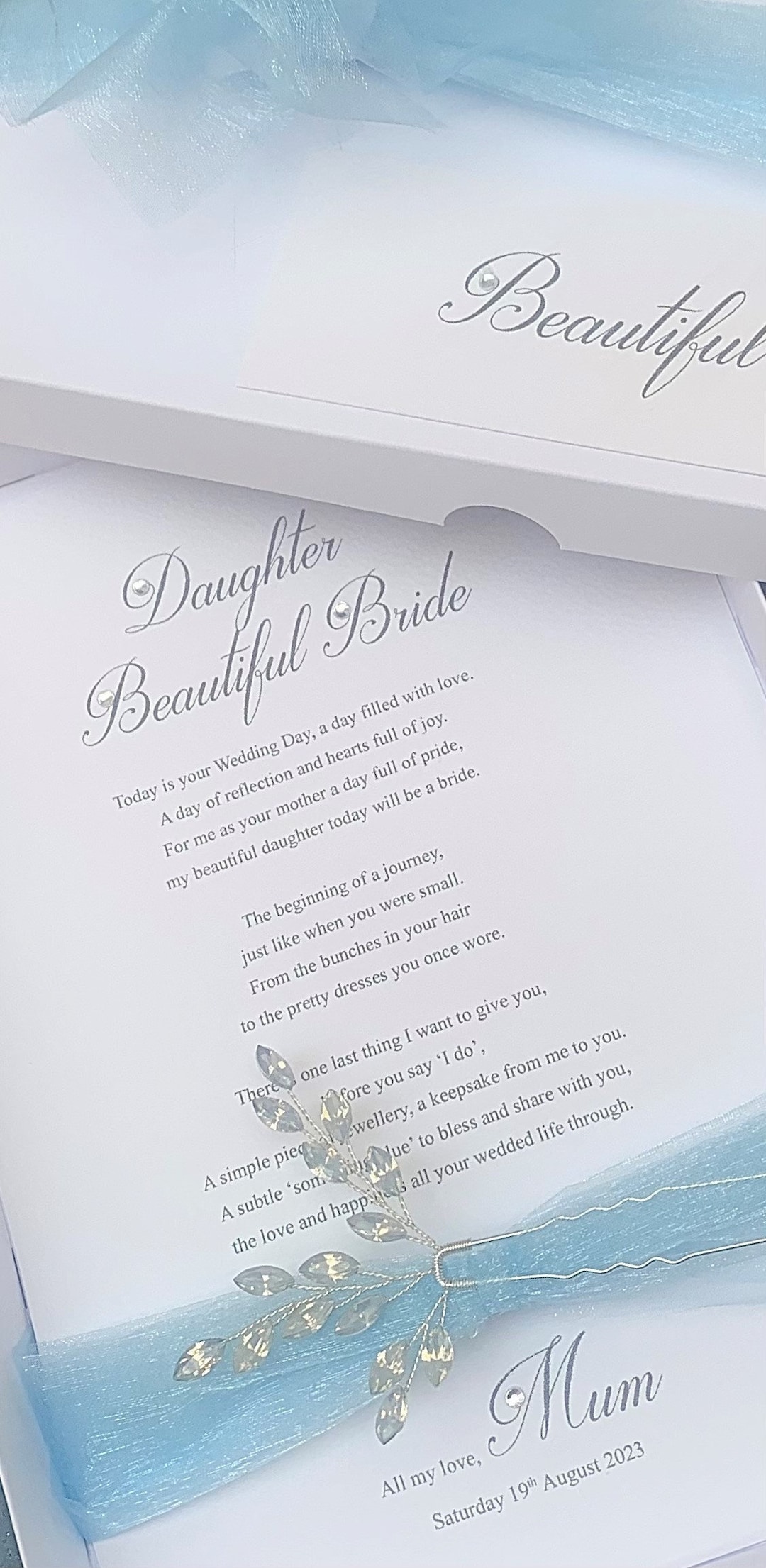 Something Blue Opal 'soft Blue' Hair Pin in Silver - A Keepsake From ...