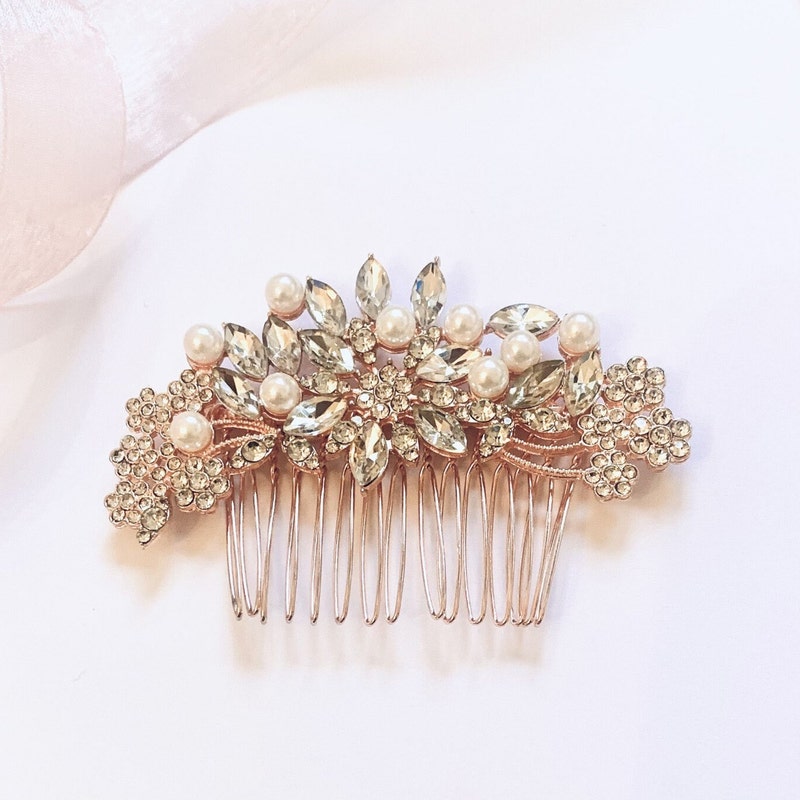 Rose Vintage Comb - Etsy UK
