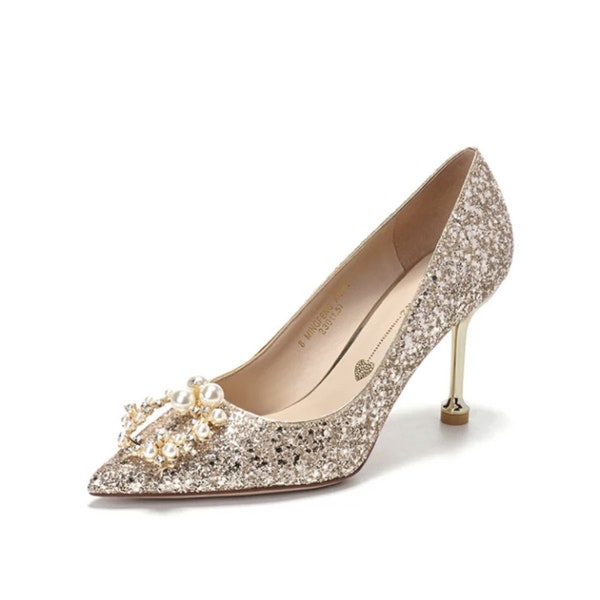 Sparkly Bridal Shoes - Etsy