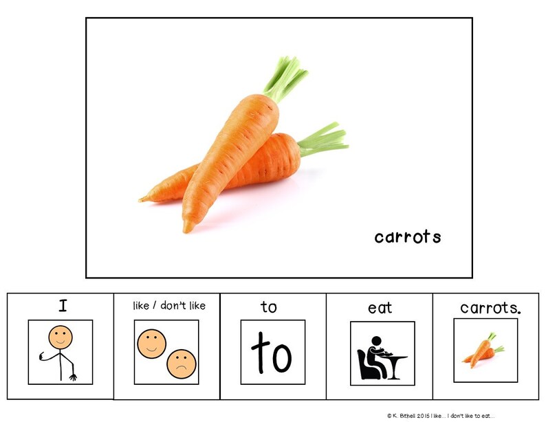I Like... I Don't Like... to Eat Fruit and Vegetable Edition Prek ...