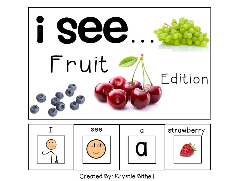 Easy Reader Fruit Edition - Etsy