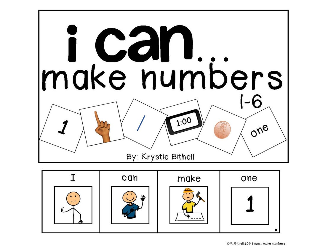 Make Numbers 1-12 Adapted Math Book Including Money and Time BUNDLE - Etsy