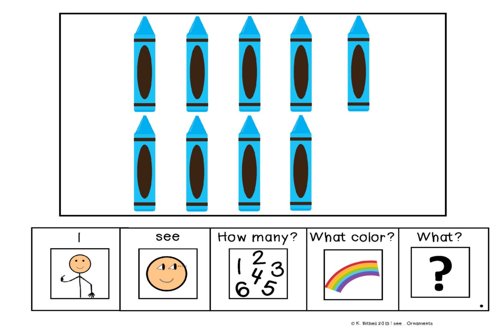 I See... How Many What Color What is It Interactive Adapted - Etsy