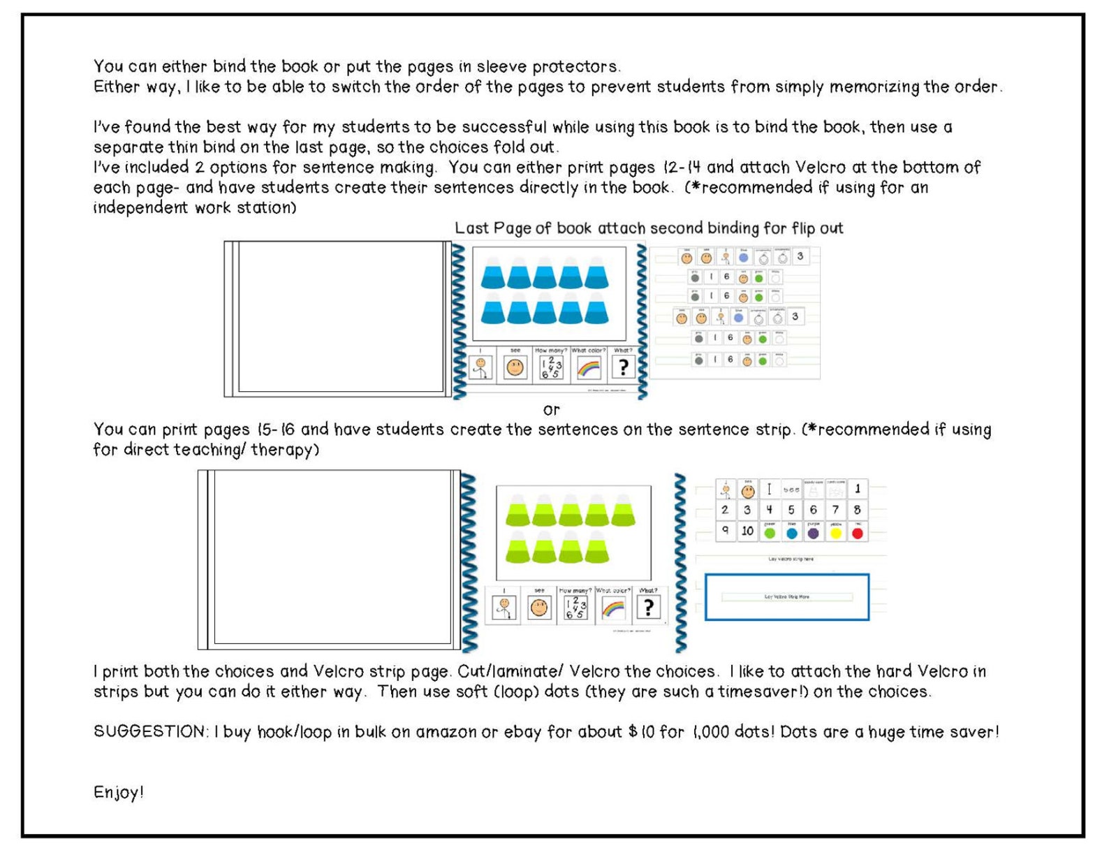 I See... How Many What Color What is It Interactive Adapted - Etsy