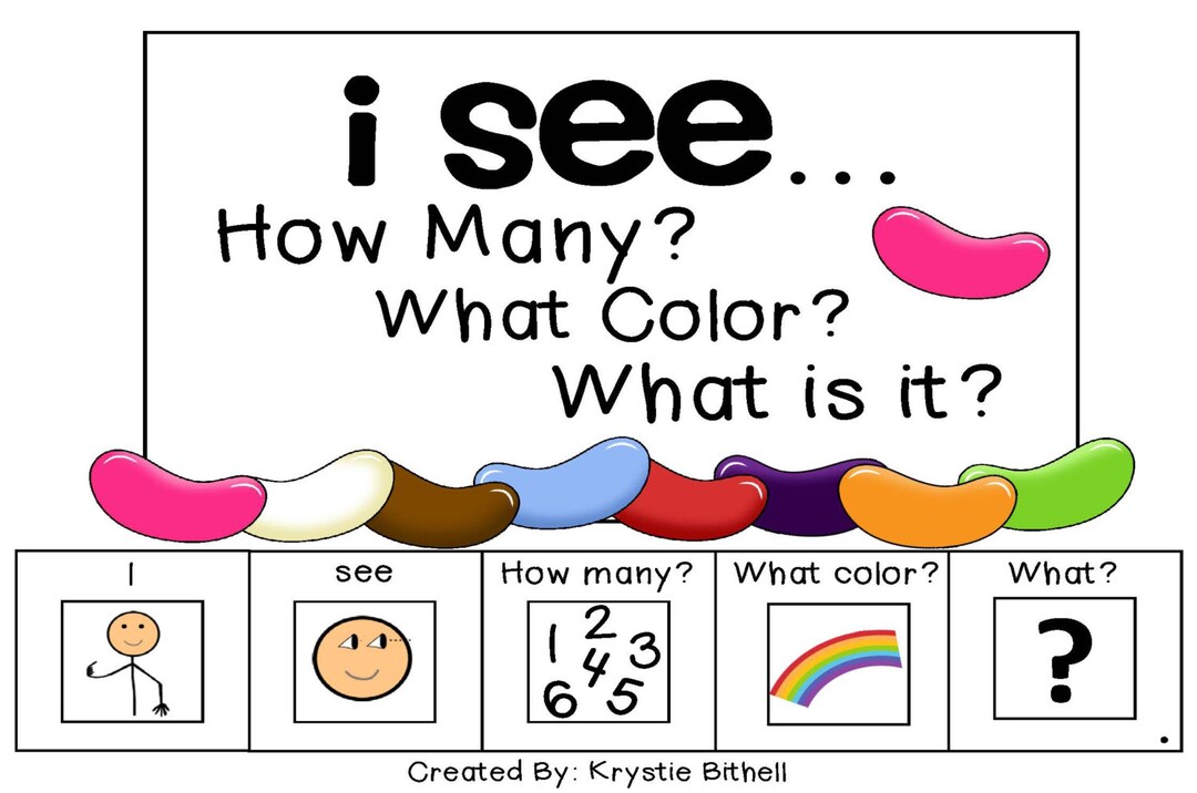 I See... How Many What Color What is It Interactive Adapted Book With ...