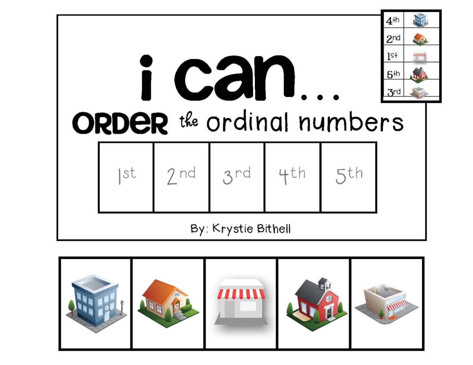 Order the Ordinal Numbers Adapted Book 1st-5th - Etsy