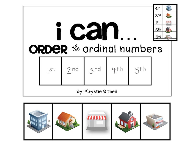 Order the Ordinal Numbers Adapted Book 1st-5th - Etsy