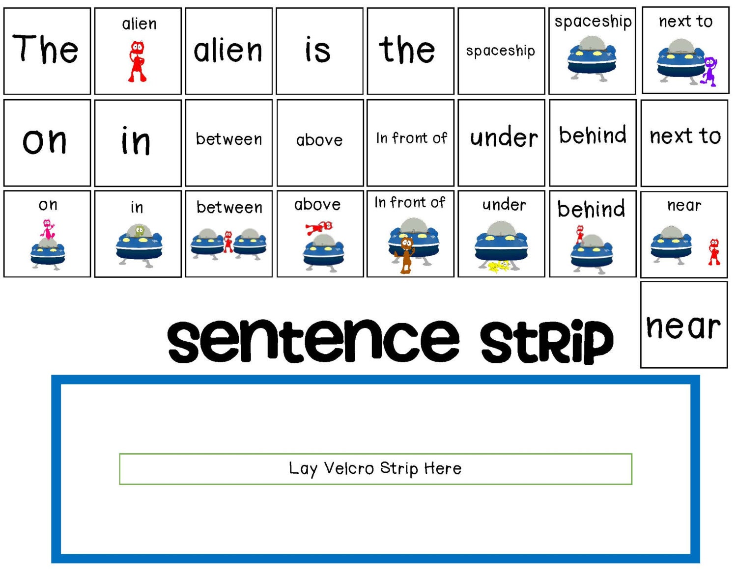 Prepositions: Aliens Adapted Book for Special Needs AUTISM - Etsy