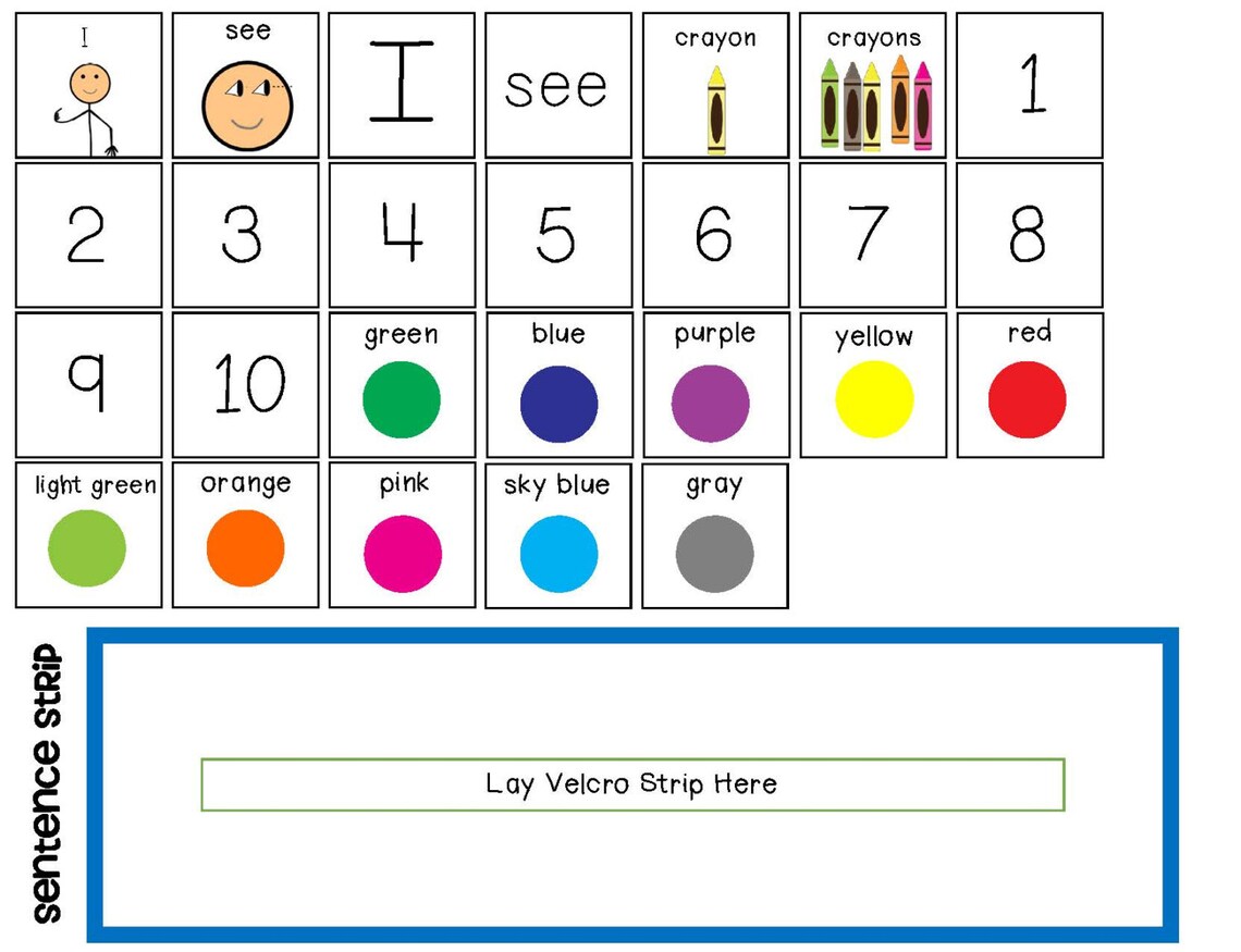 I See... How Many What Color What is It Interactive Adapted - Etsy