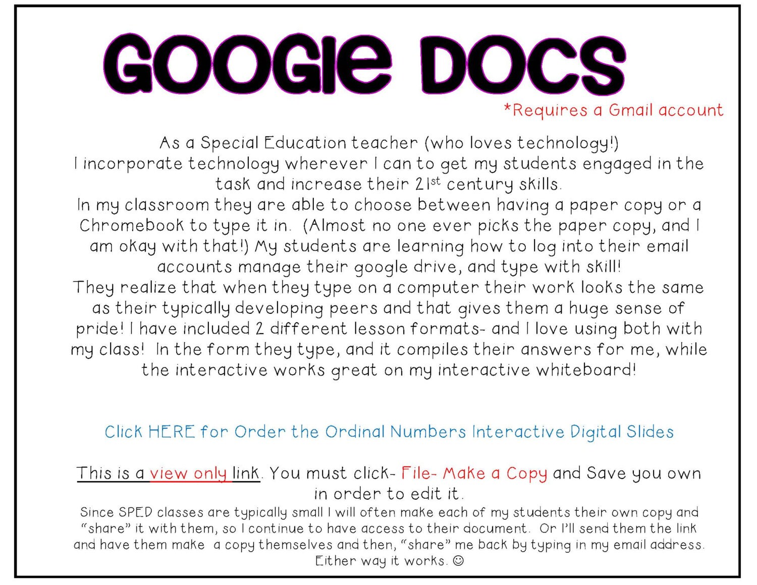 Order the Ordinal Numbers Adapted Book 1st-5th - Etsy