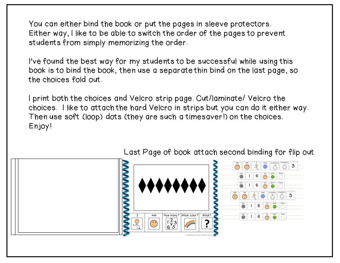 I See... How Many What Color What is It Interactive Adapted Book With ...